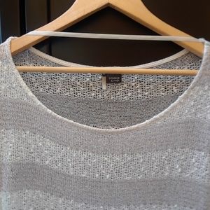 Sparkle & Fade | Sweaters | Sparkle Fade Striped Loose Knit Crop ...